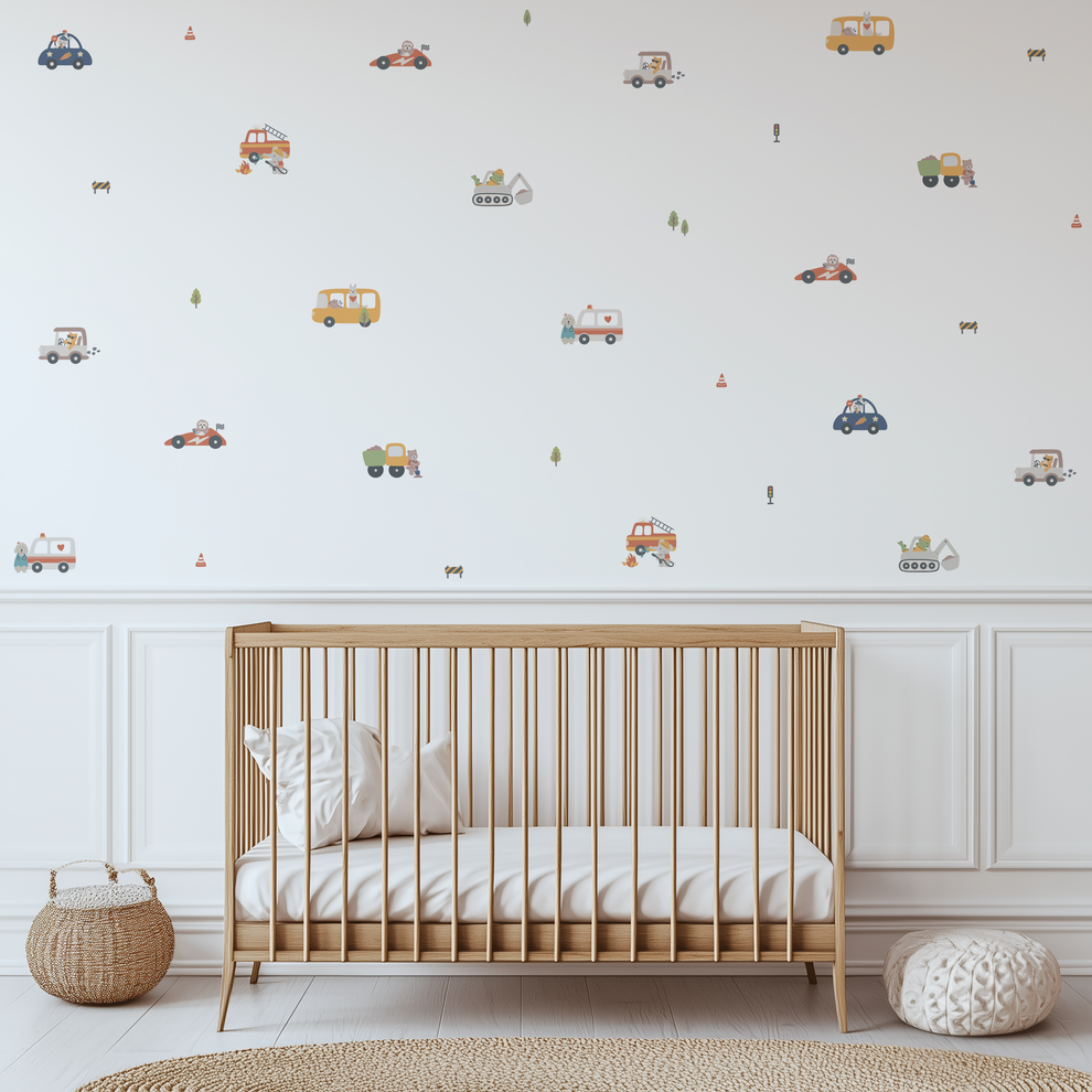 Fabric Wall Decals - Wonder Wheels – Ember & Ash